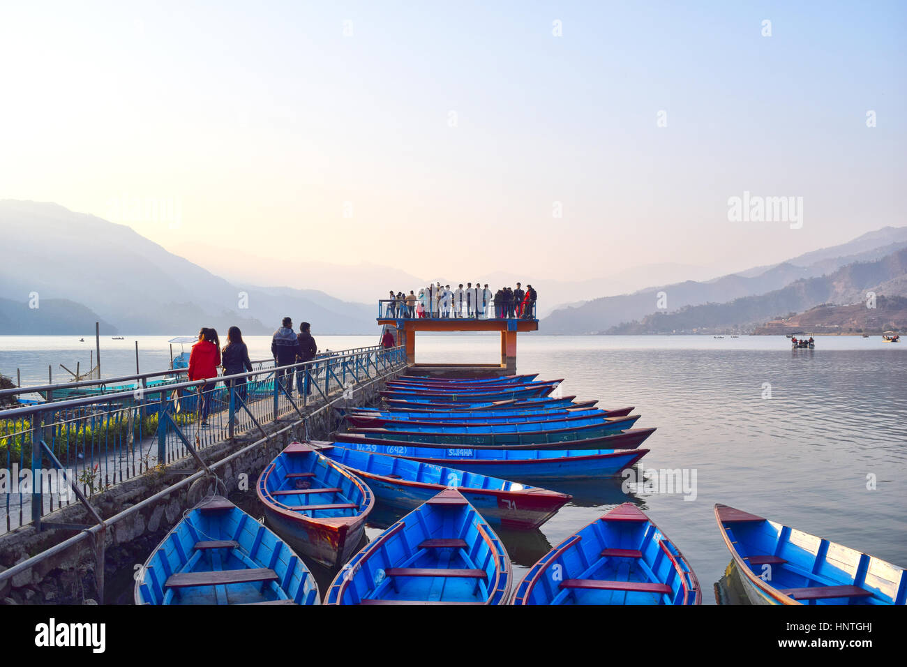 Fewa Lake, Pokhara, Nepal Stock Photo - Alamy