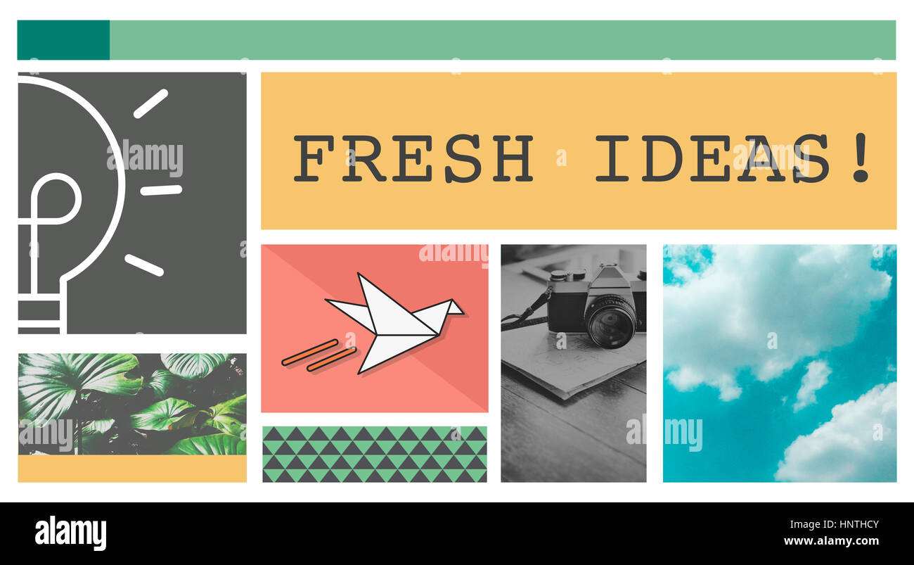 Fresh Ideas Inspiration Innovation Concept Stock Photo - Alamy