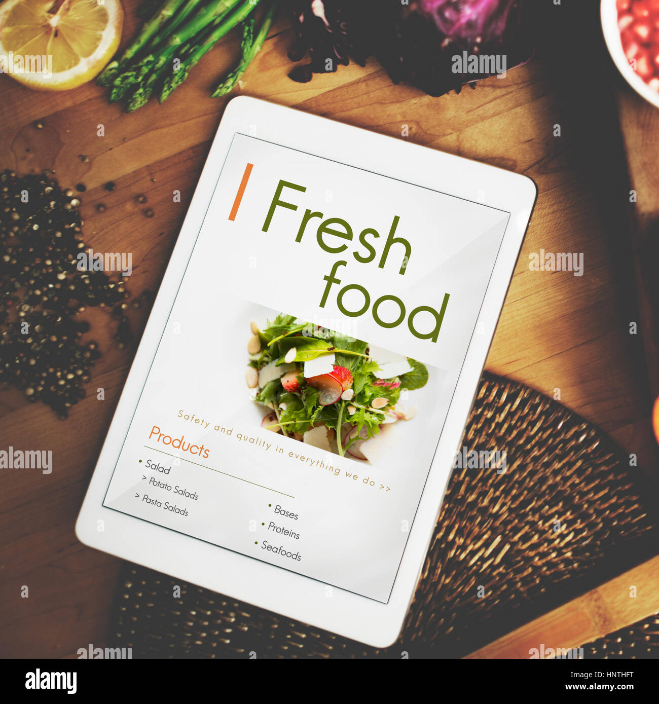 Fresh Food Eating Cafe Calories Nutrition Concept Stock Photo - Alamy