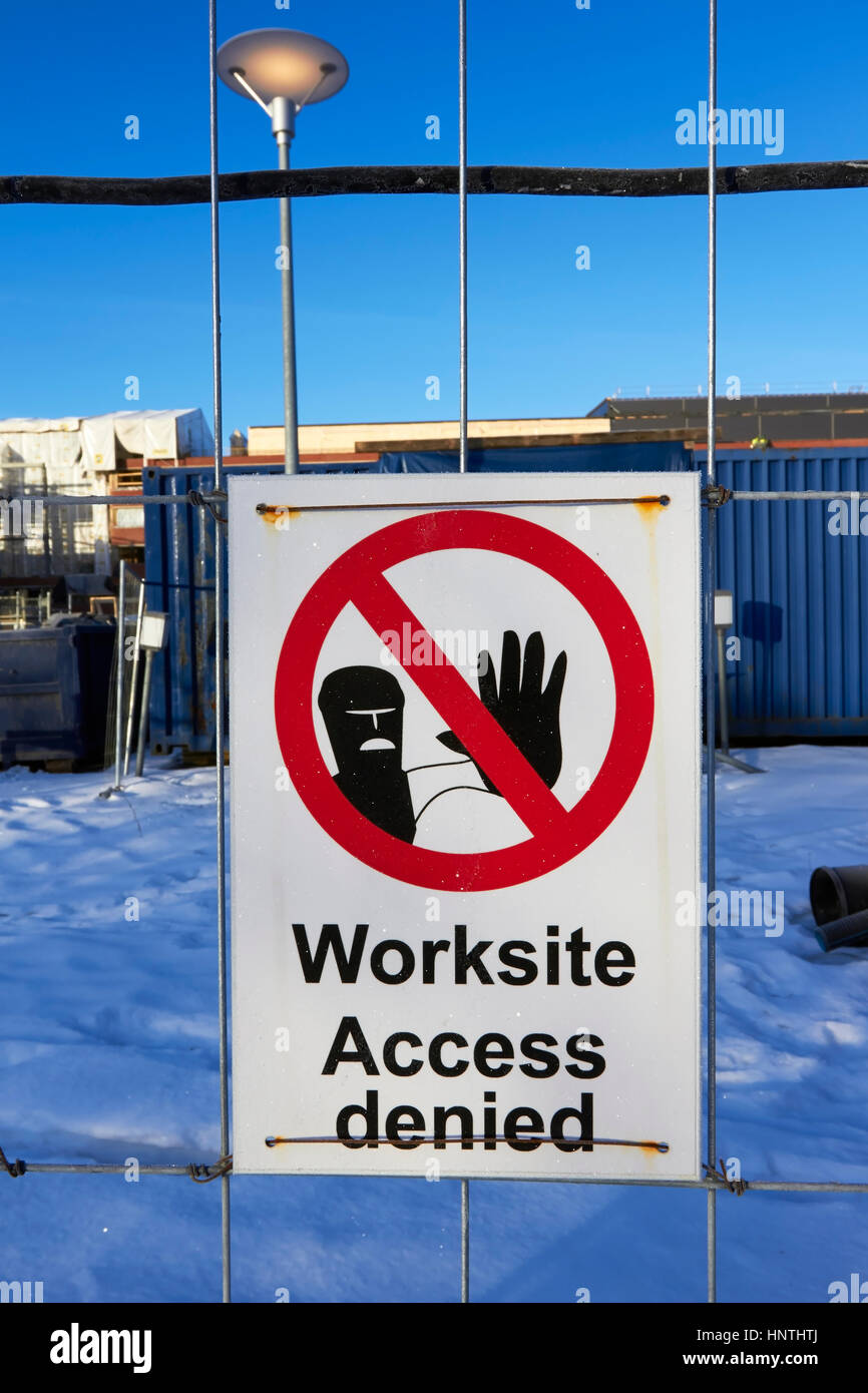 Worksite sign hi-res stock photography and images - Alamy