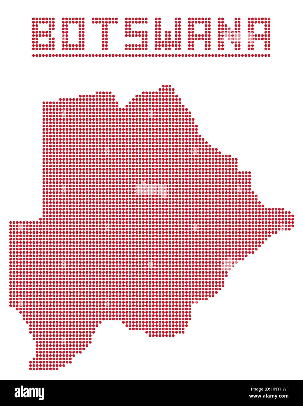Blank botswana map hi-res stock photography and images - Alamy