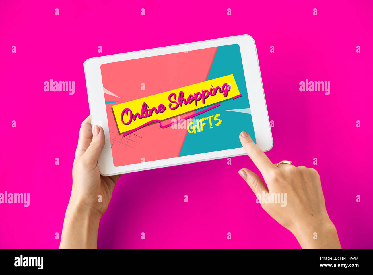 Online Shopping Cart E-Commers Concept Stock Photo - Alamy