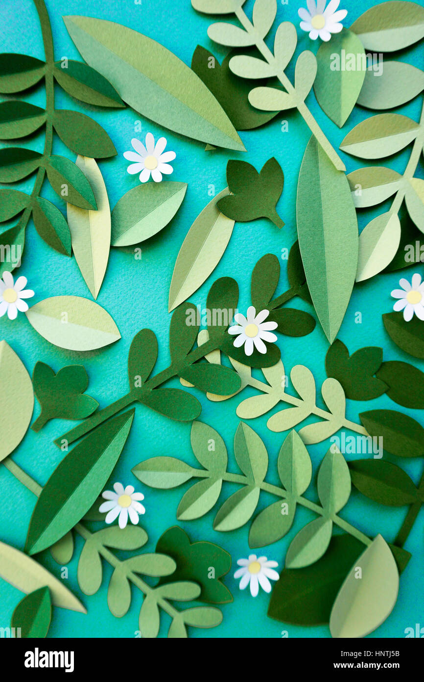 Flower Handmade Papercraft Design Art Stock Photo - Alamy