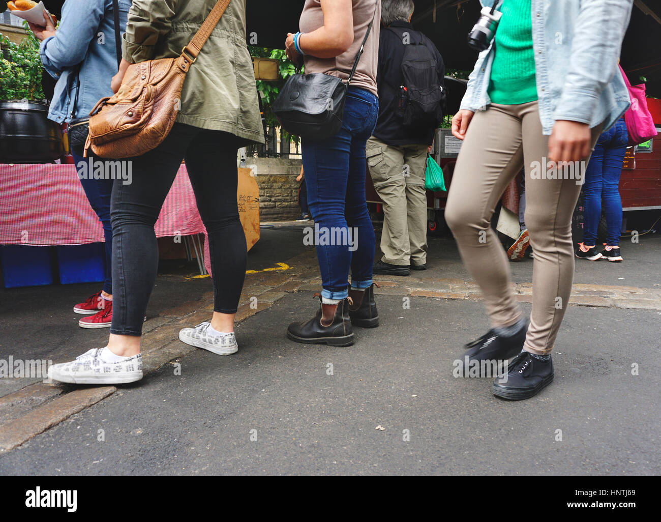 Street Food Queuing Up Stock Photo - Alamy