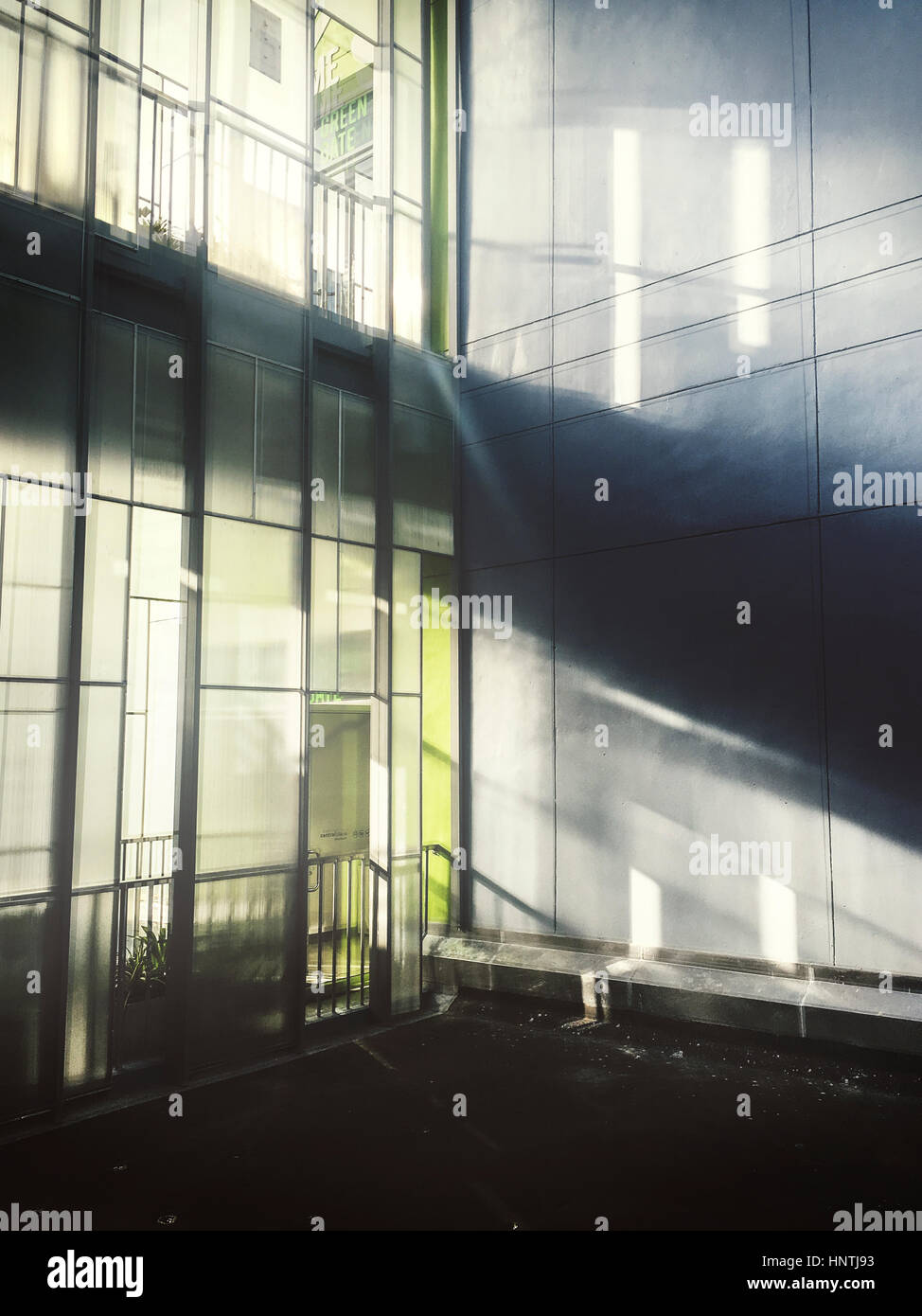 Dark back area of a city building Stock Photo - Alamy