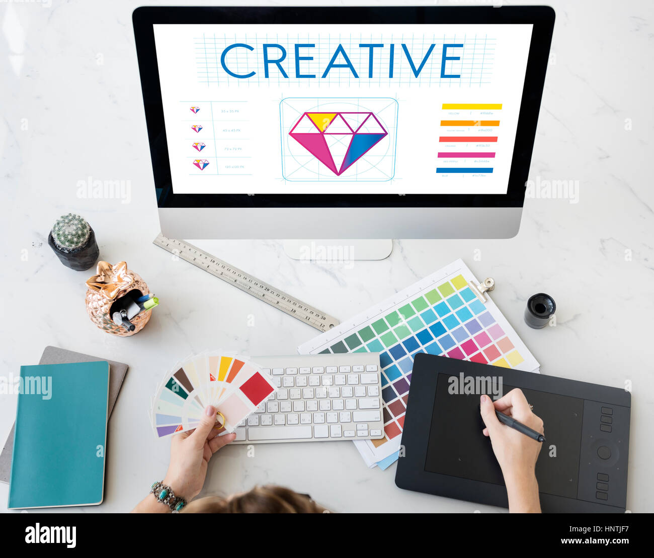 Design Style Graphic Creativity Ideas Illustration Concept Stock Photo ...