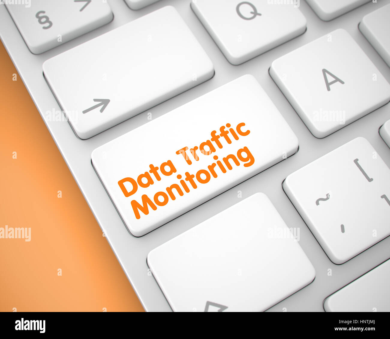 Data Traffic Monitoring - Inscription on White Keyboard Keypad Stock ...