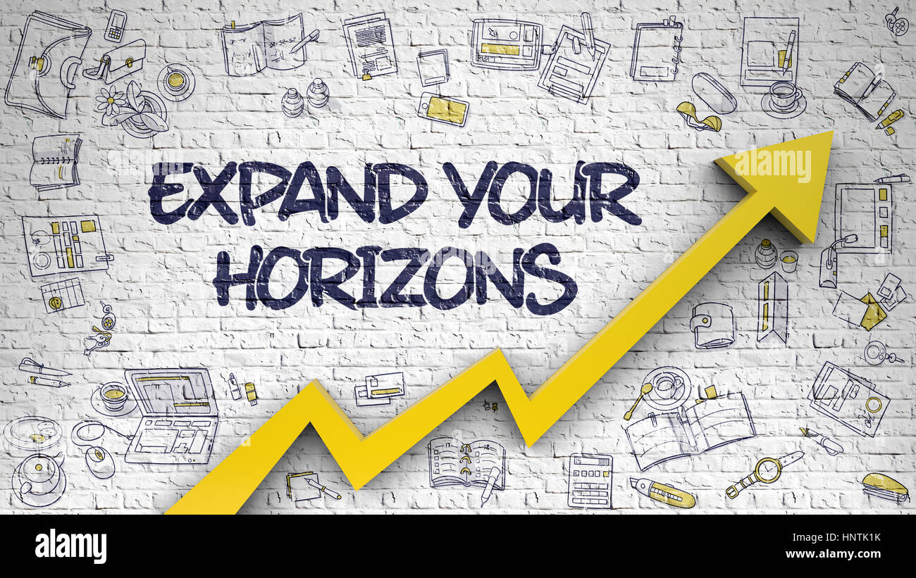 Expand Your Horizons Drawn on White Wall Stock Photo - Alamy Expand Your Horizons Drawn on White Wall Stock Photo - Alamy