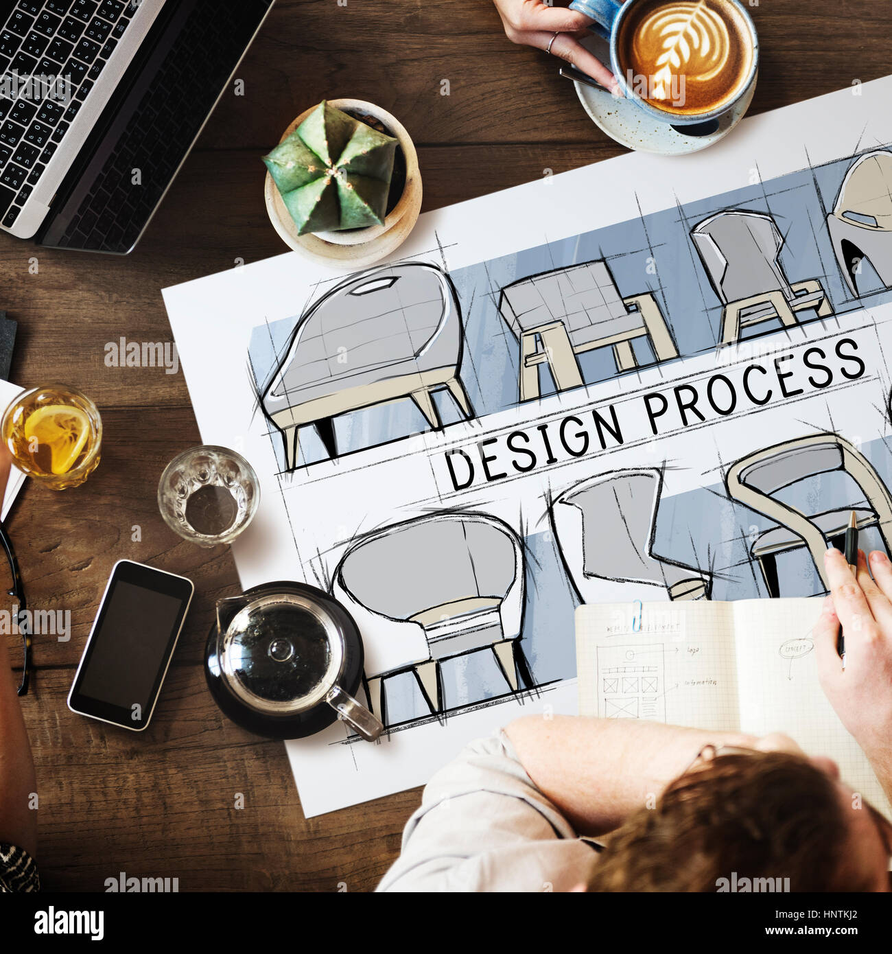 Ideas Creation Design Process Icon Stock Photo - Alamy