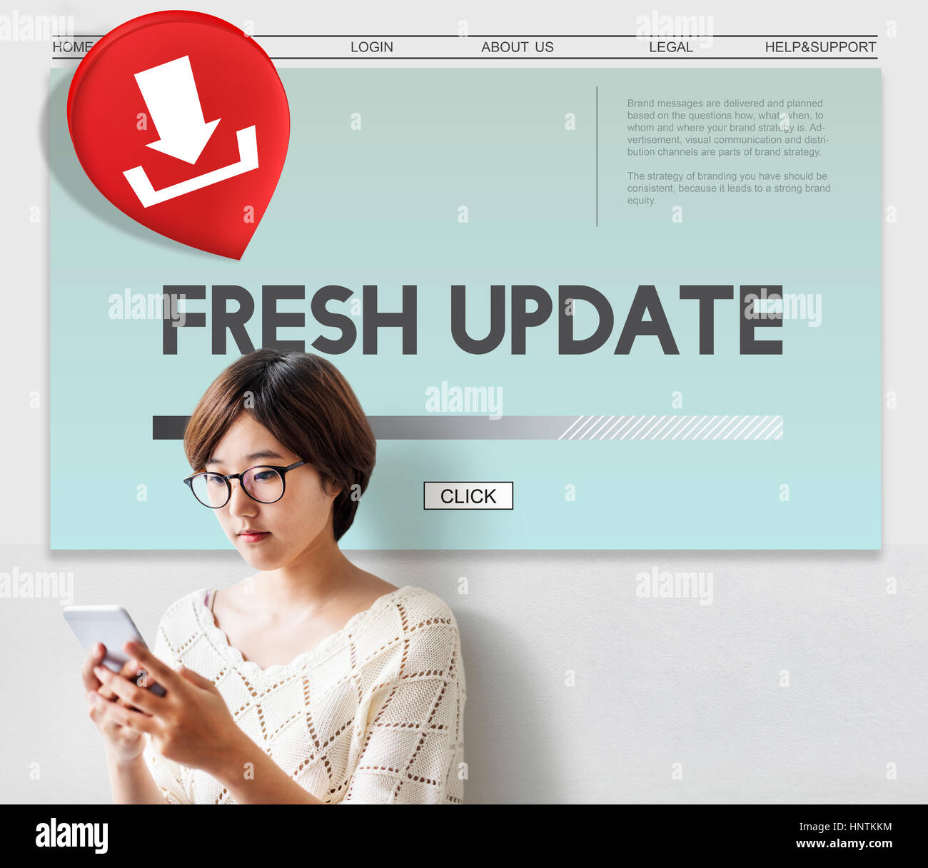 Fresh Update Download Application Concept Stock Photo - Alamy