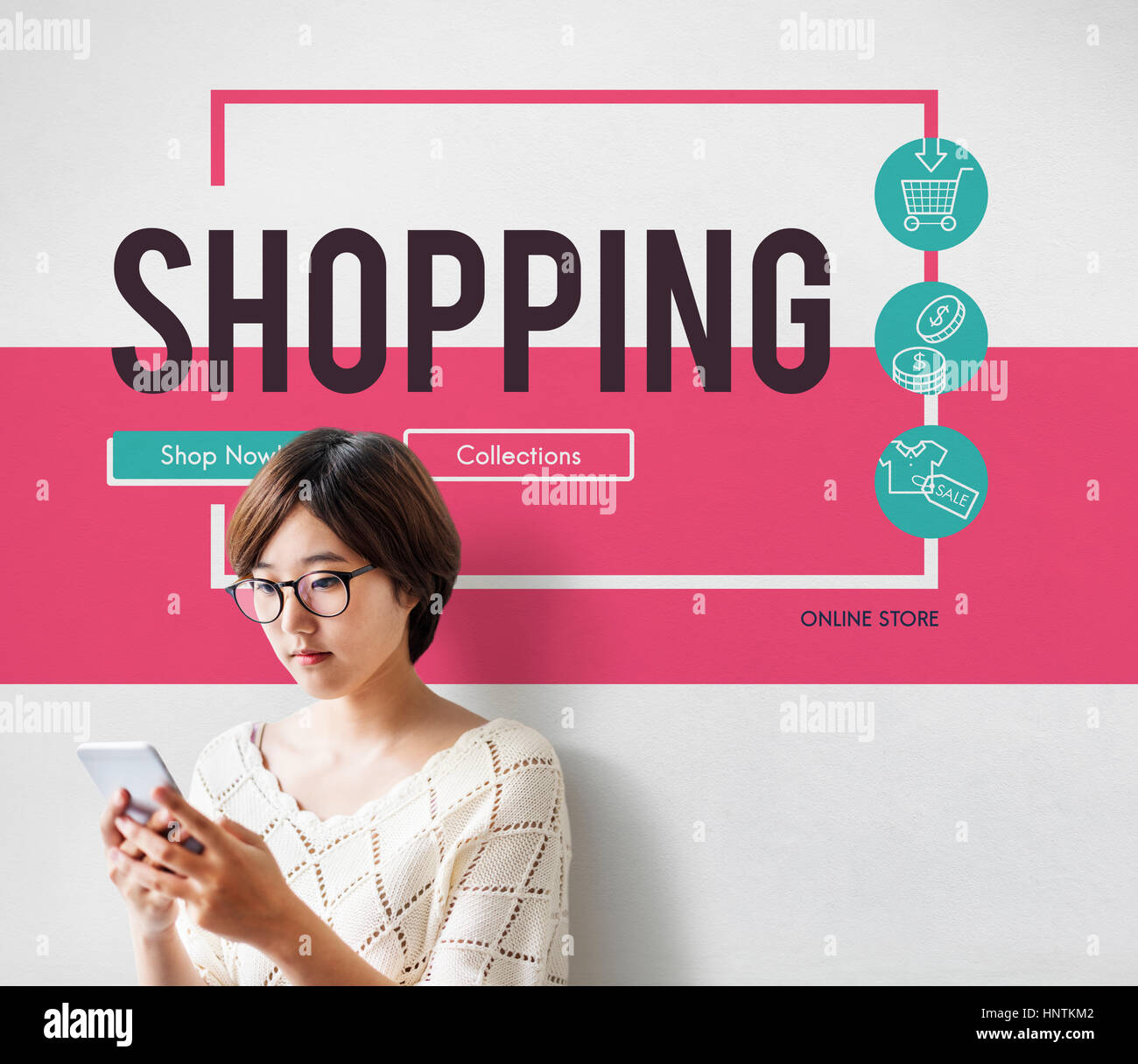 Online Shopping Cart E-Commers Concept Stock Photo - Alamy