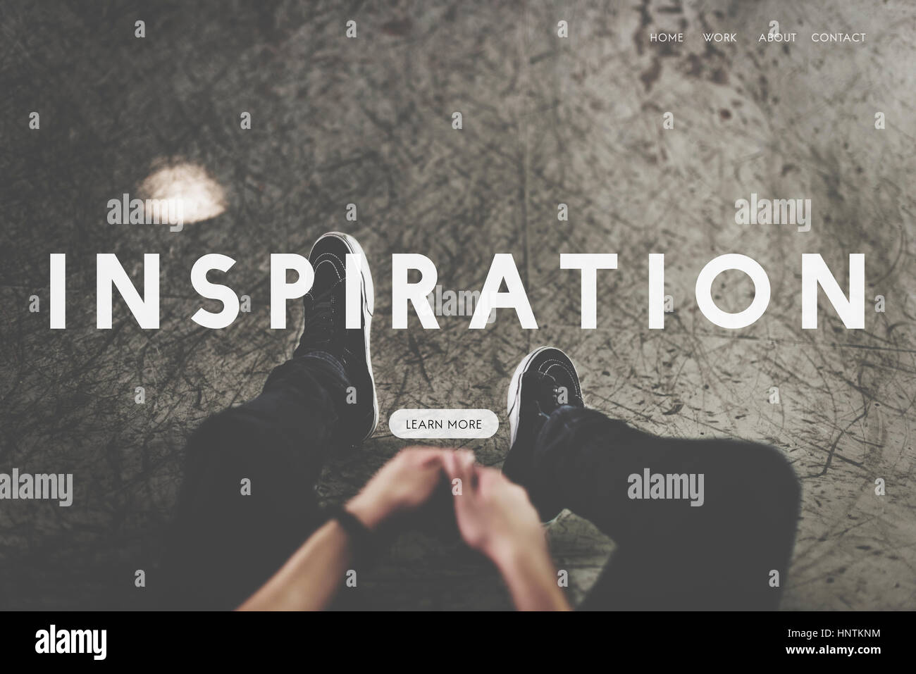 Inspire inspiration positivity word concept Stock Photo - Alamy