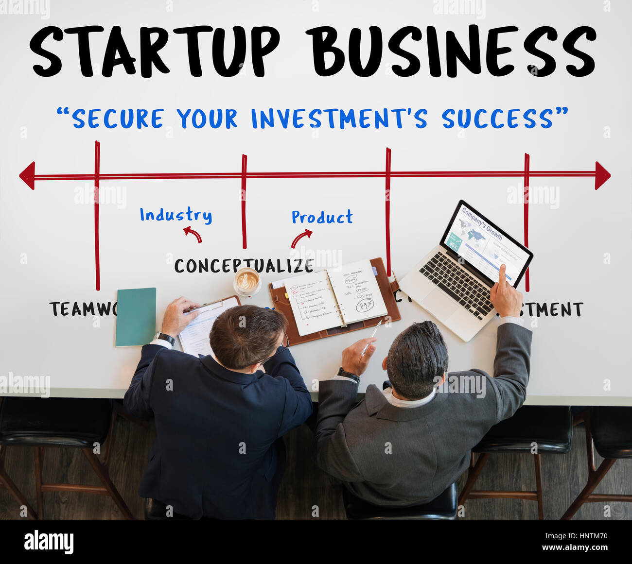 Business Start Up Process Meeting Icon Stock Photo - Alamy