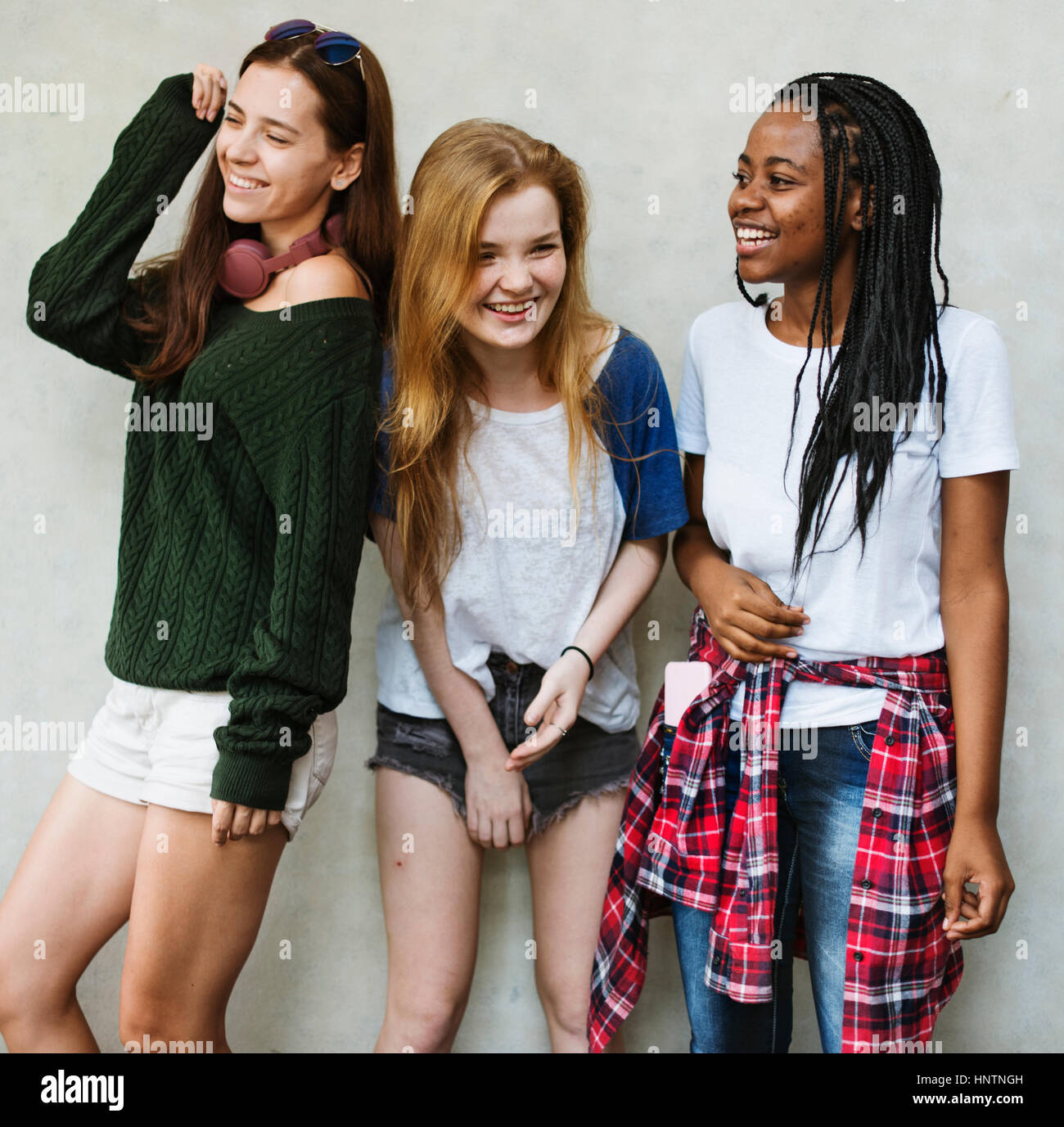 Girlfriend Friendship Togetherness Happiness Smiling Concept Stock Photo - Alamy