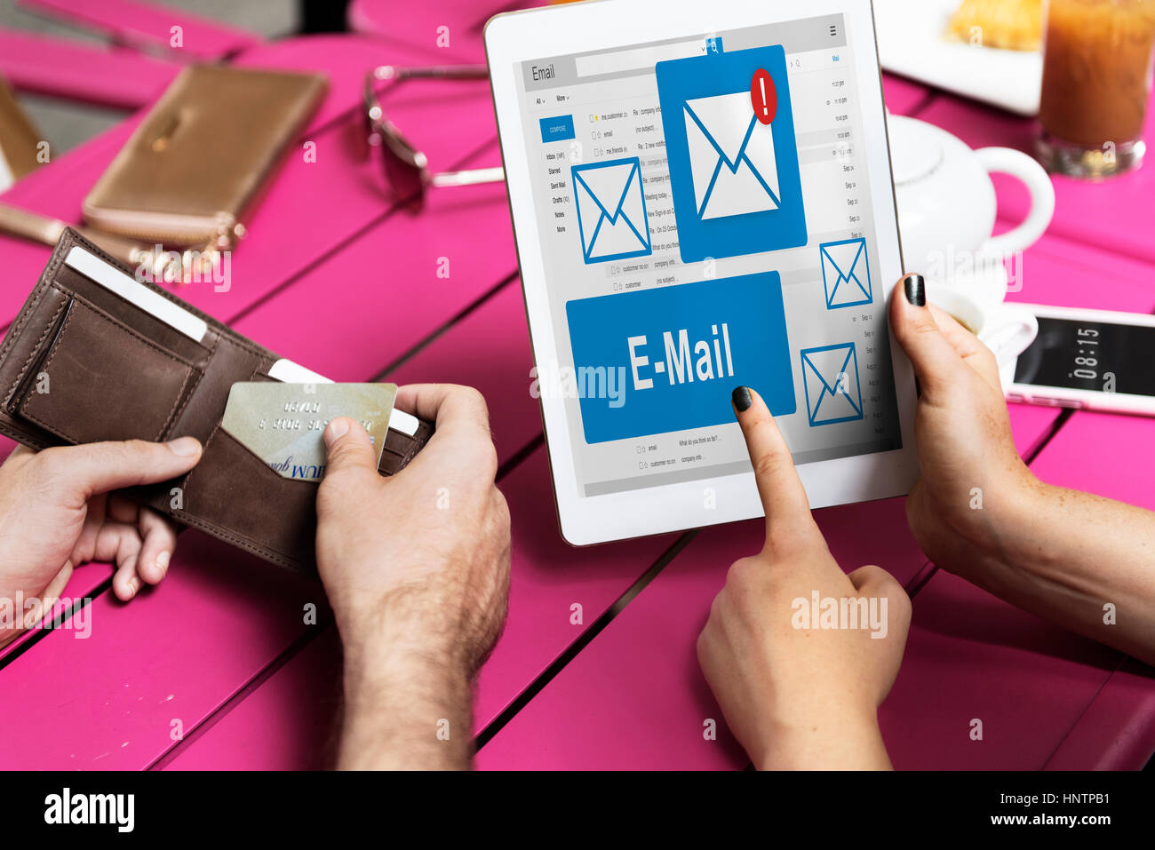 E-mail Communication Data Internet Message Concept Stock Photo - Alamy