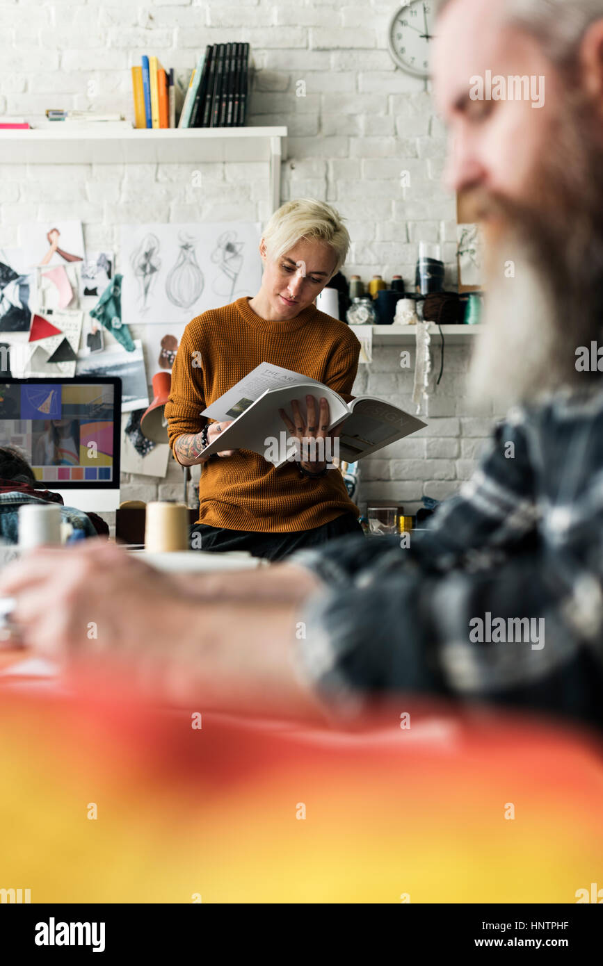 Creative fashion magazine design hi-res stock photography and images ...