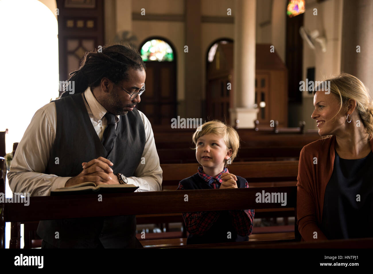 Church People Believe Faith Religious Family Stock Photo - Alamy