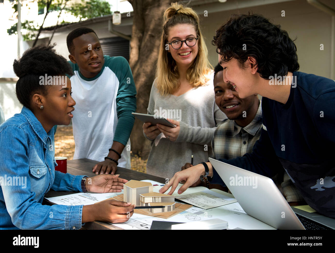 Friends People Group Teamwork Diversity Stock Photo - Alamy