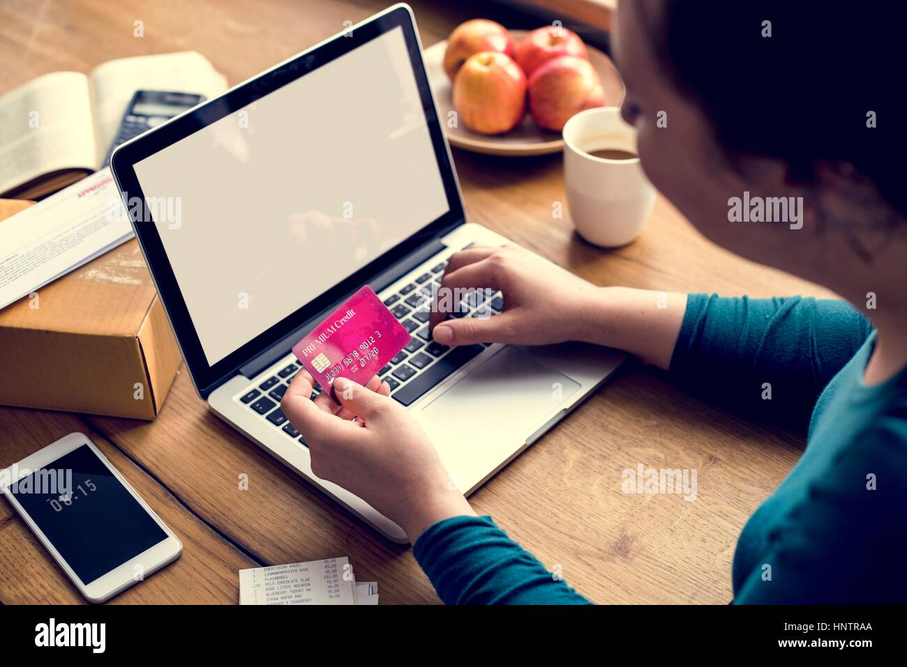 E-banking Payment Financial Connection Laptop Stock Photo - Alamy