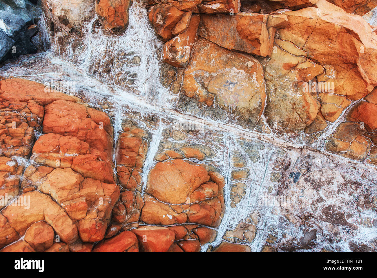 beautiful pattern in Stone at the coast Stock Photo - Alamy