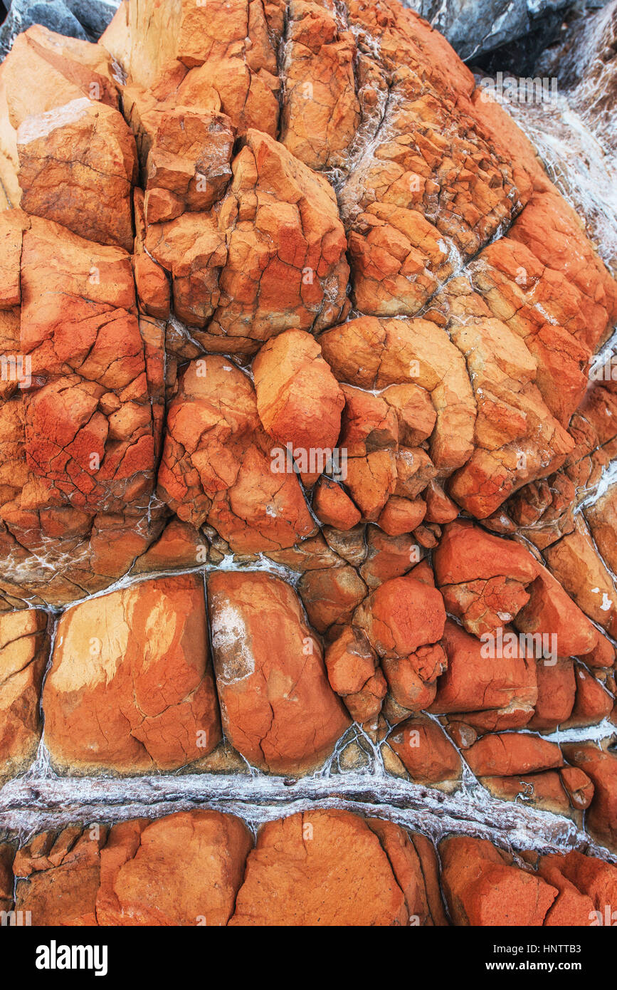 beautiful pattern in Stone at the coast Stock Photo - Alamy