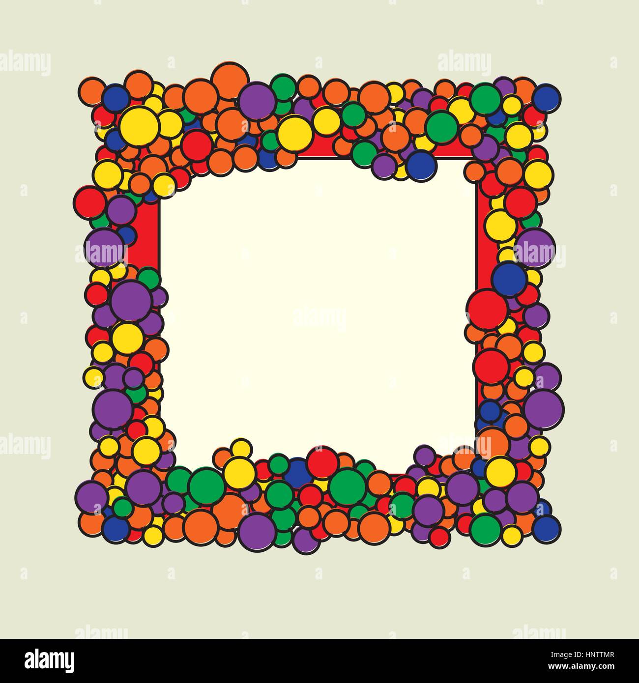 Creative frame design vector illustration. Greeting card template Stock ...
