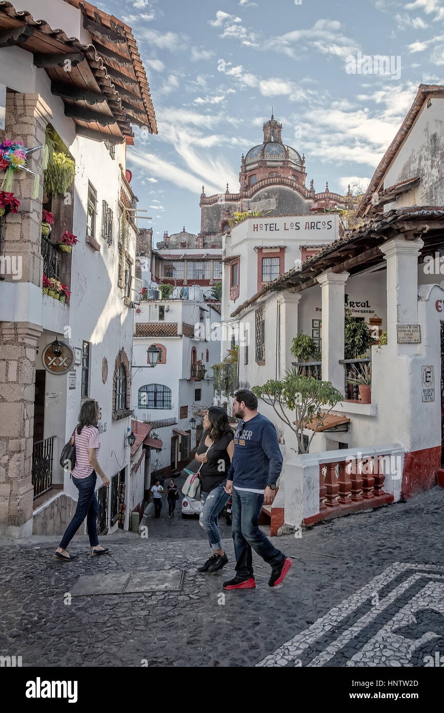 People in center of Taxco, Mexico, North America Stock Photo - Alamy