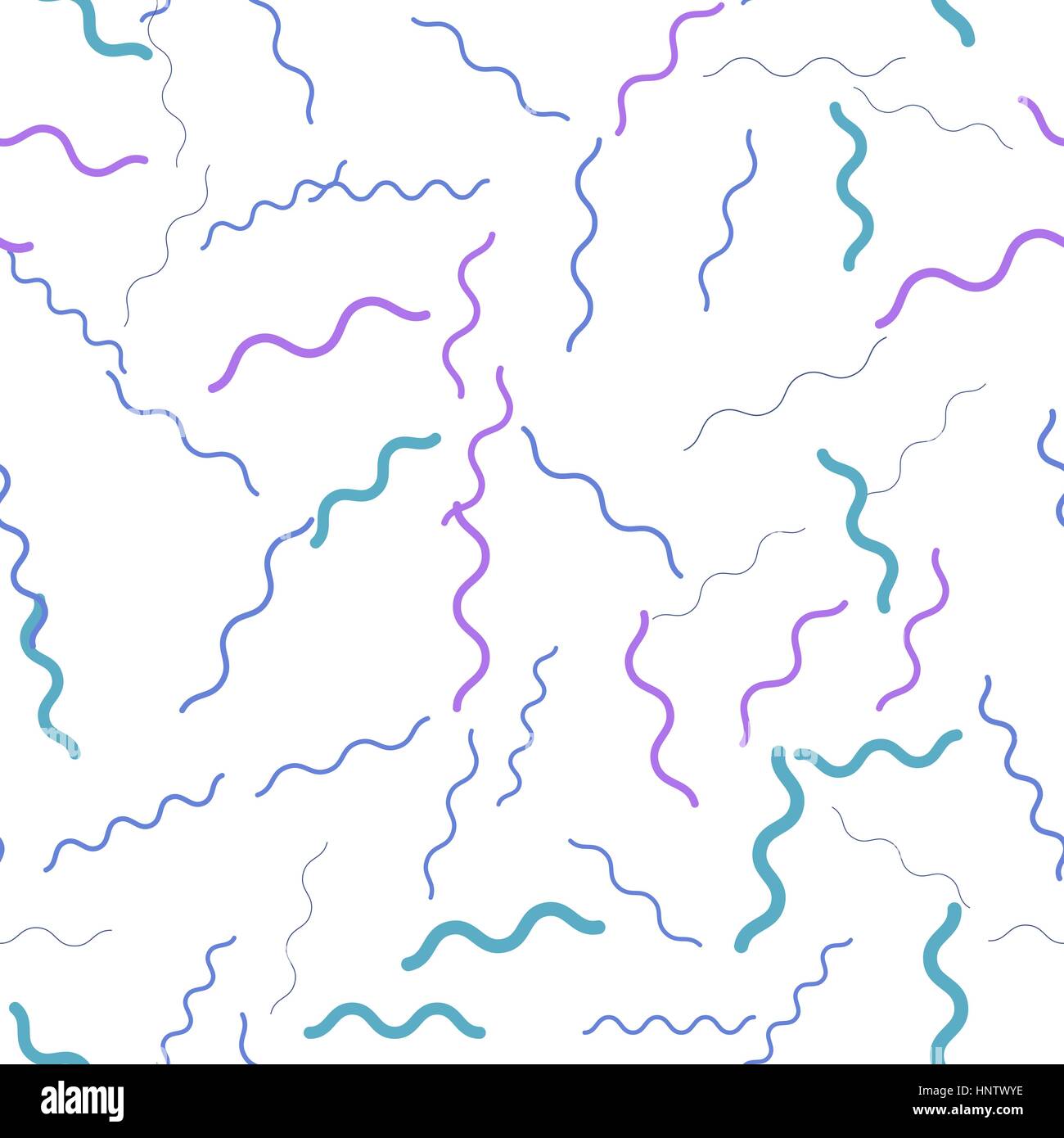 Smooth zig zag seamless pattern. Wavy lines abstract background. Vector illustration. Decorative ...