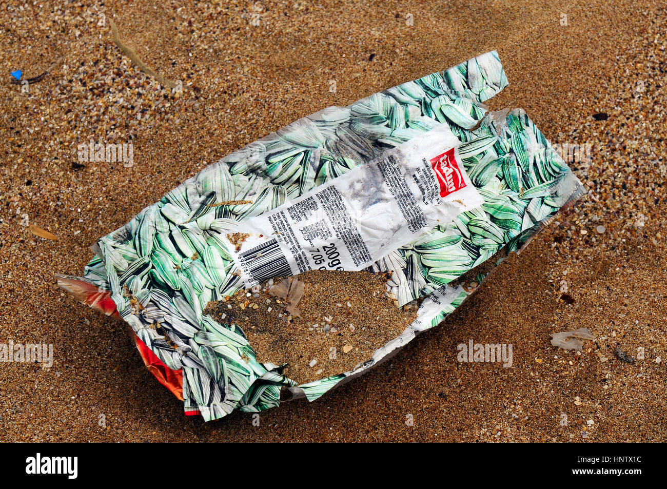 Many kind of rubbishes on the beach Stock Photo - Alamy