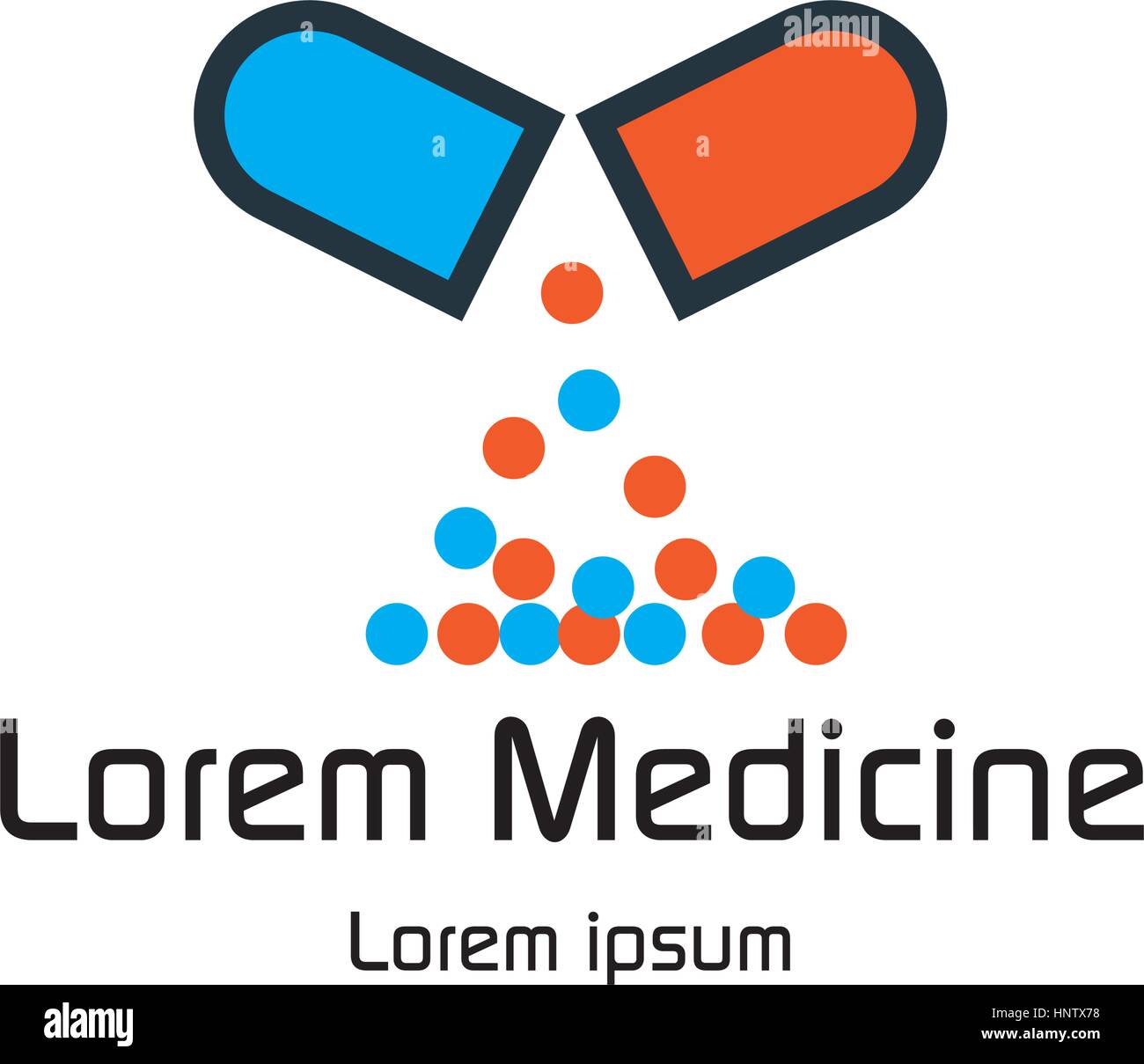 Drug Capsule Logo Design. Eps 8 supported Stock Vector Image & Art - Alamy