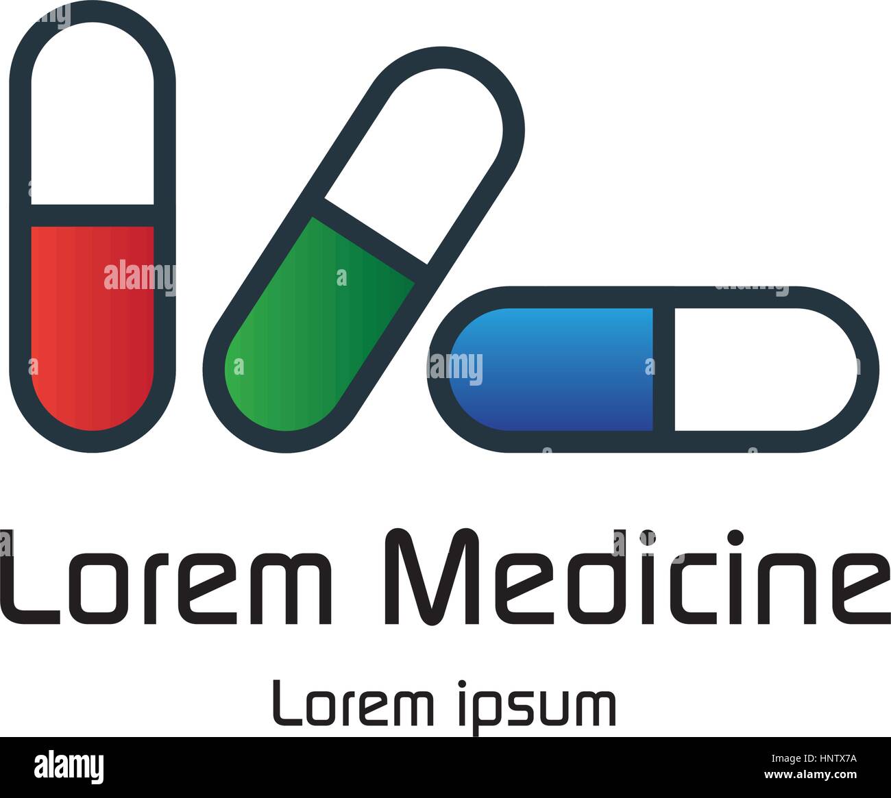 Drug Capsule Logo Design. Eps 8 supported Stock Vector Image & Art - Alamy