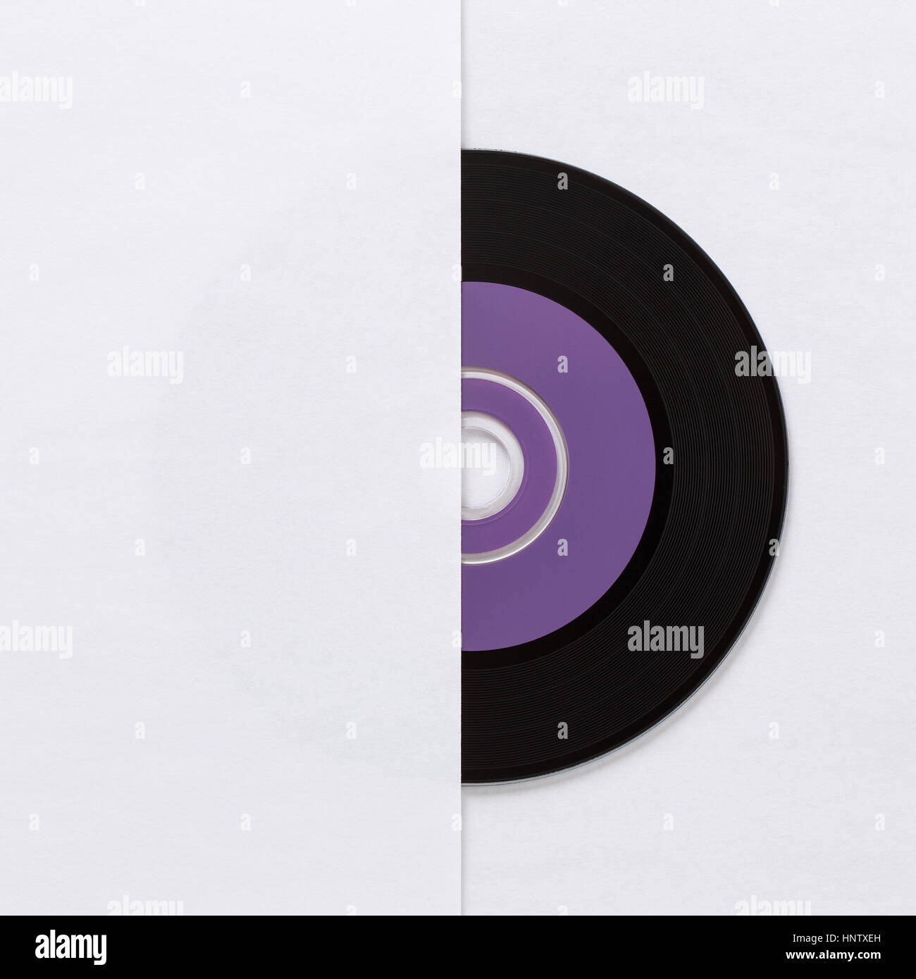 Black vinyl disk Stock Photo - Alamy