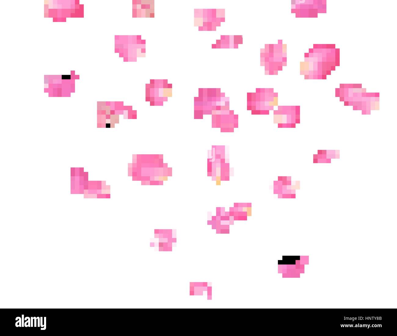 Pink Rose Petals Background