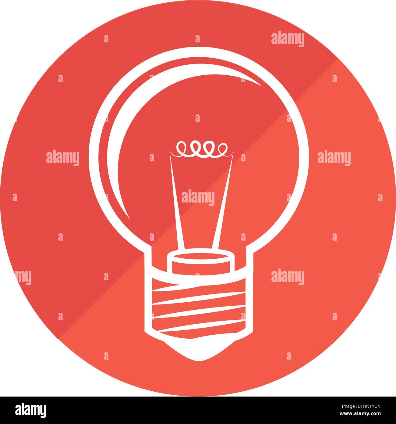 circular frame with light bulb icon vector illustration Stock Vector ...