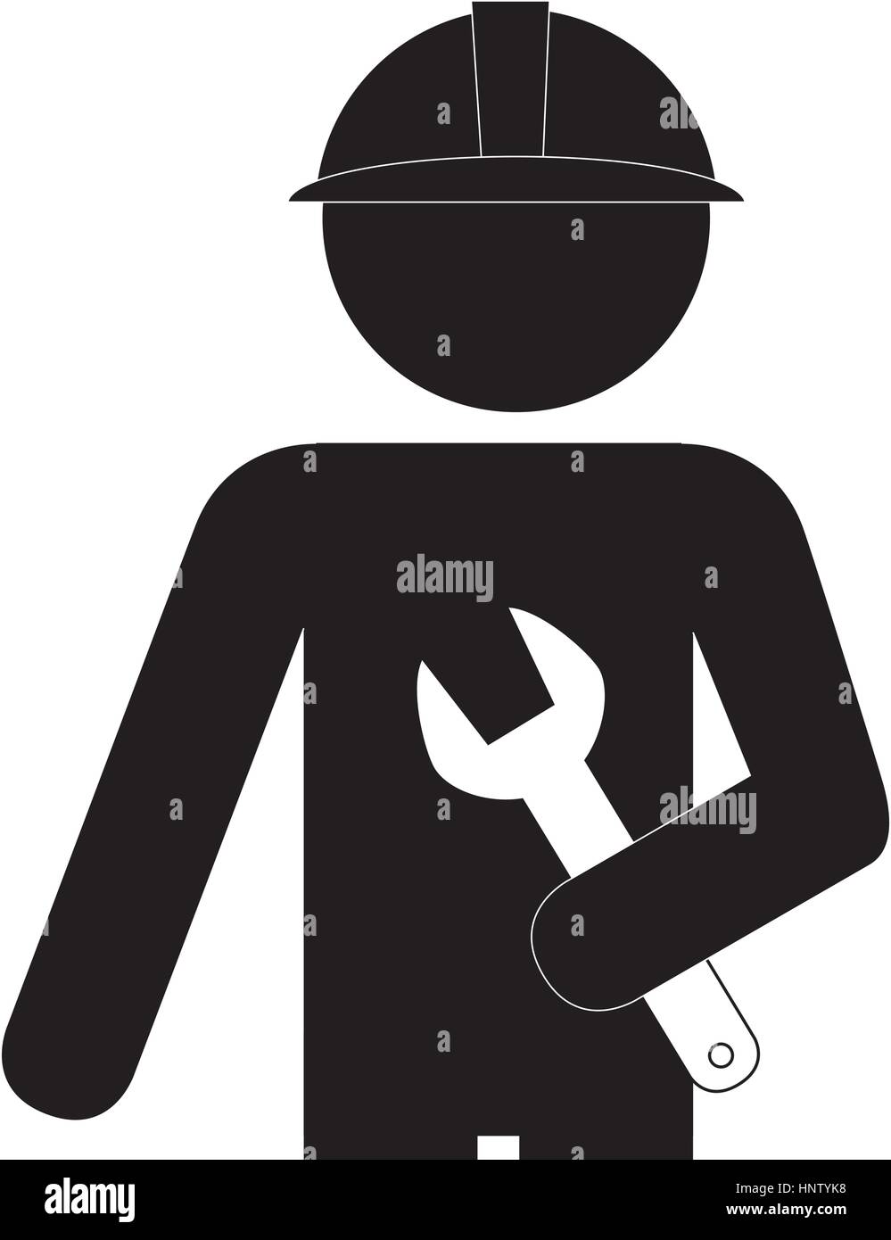 Half body pictogram silhouette man hi-res stock photography and images ...