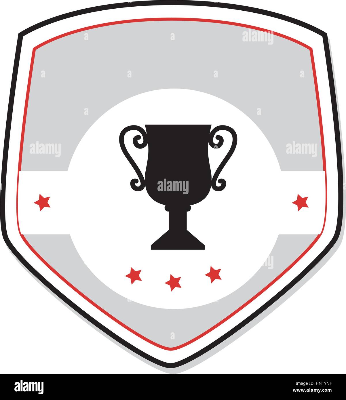 Celebration shield trophy cup Stock Vector Images - Alamy