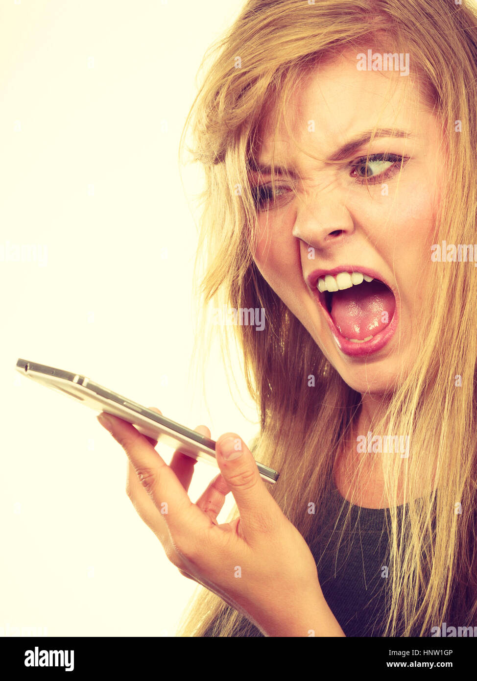 Furiously screaming hi-res stock photography and images - Alamy