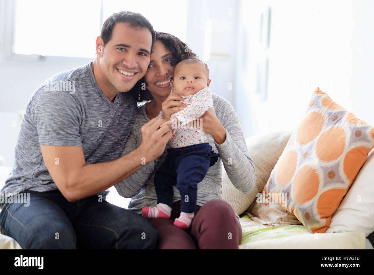 Hispanic Family With Baby