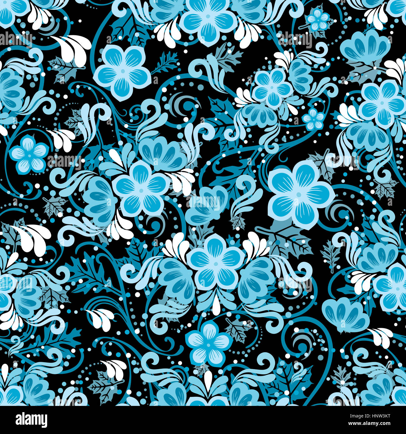 Seamless repeating floral pattern.Vector Stock Photo - Alamy