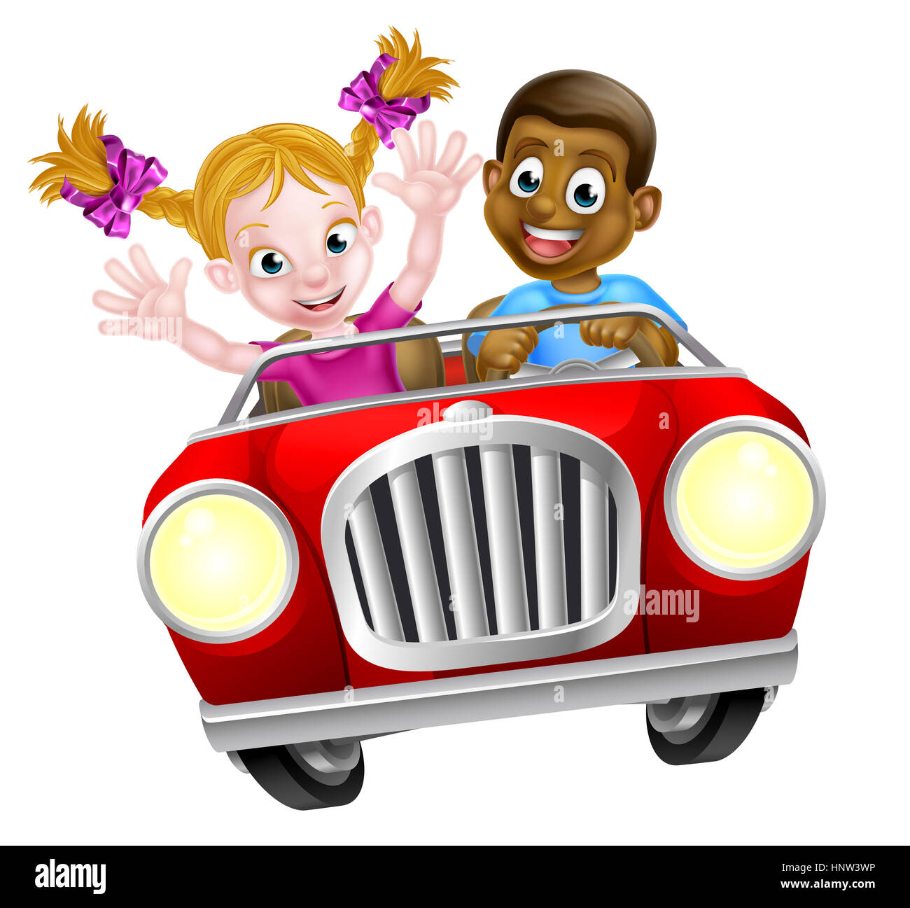 Man drive car cartoon hi-res stock photography and images - Alamy
