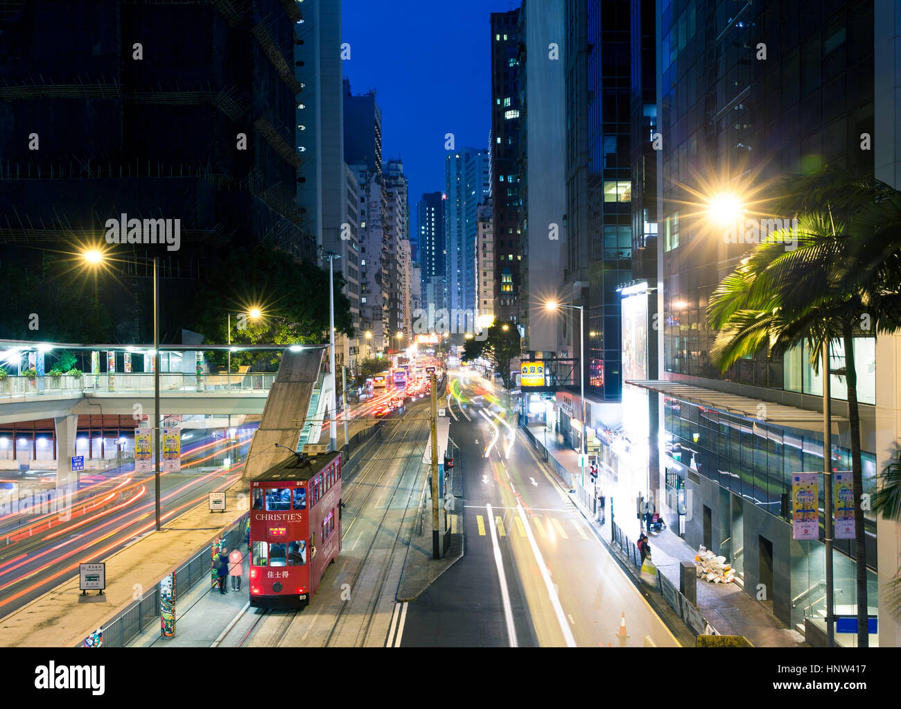 Hong kong tram stop hi-res stock photography and images - Alamy
