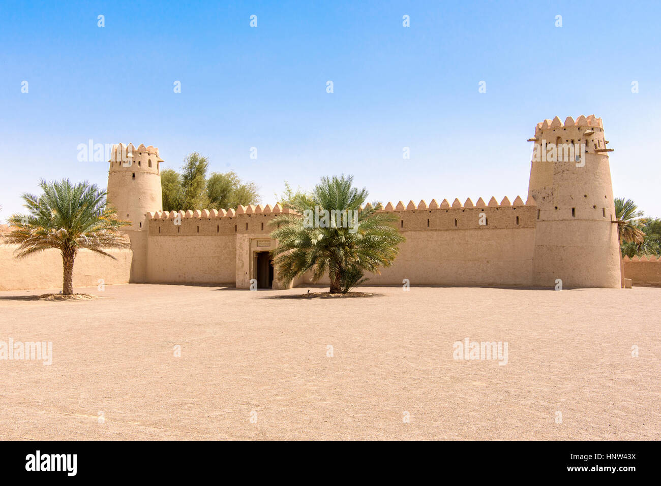 Al Jahili Fort, Al Ain, United Arab Emirates. Former home of the Al ...
