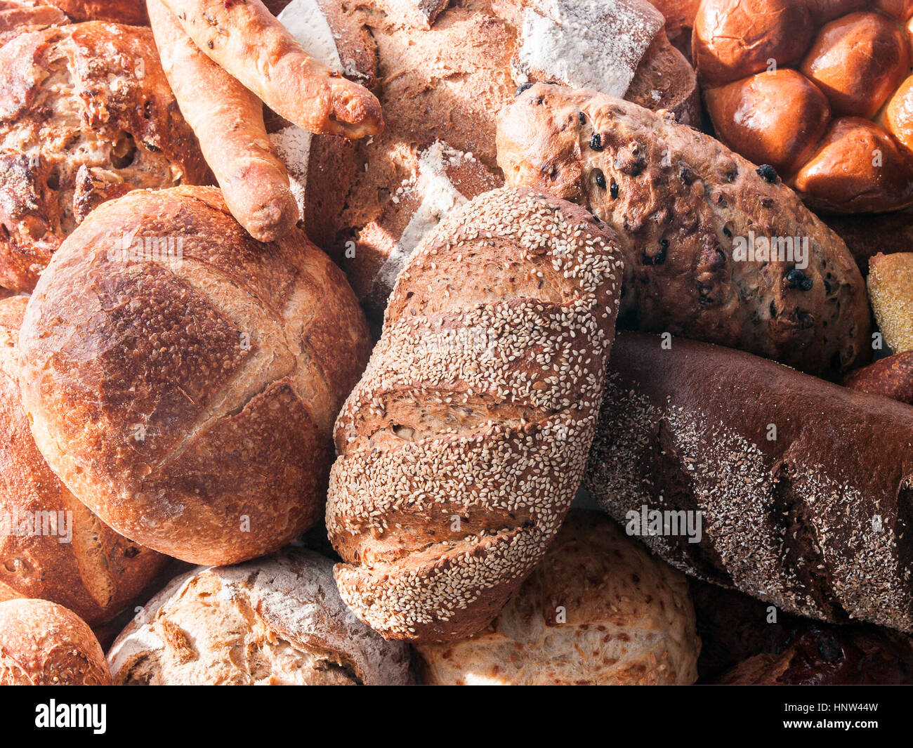 Assortment of breads stack hi-res stock photography and images - Alamy