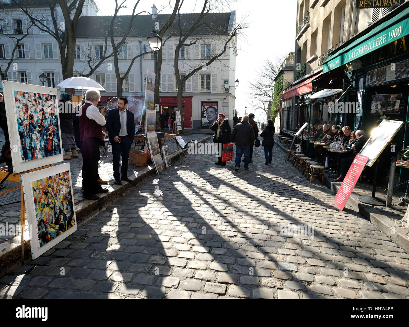 Montmartre famous artists square in hi-res stock photography and images ...