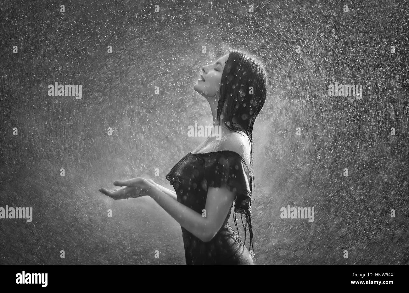 Millennial standing Black and White Stock Photos & Images - Alamy