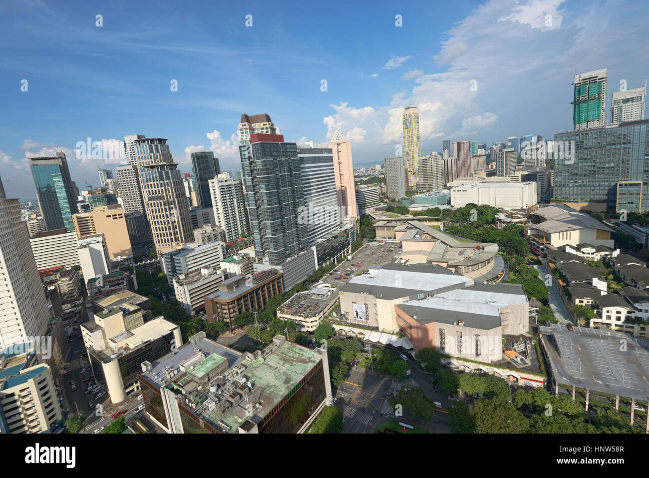 Hight rise condominium and office buildings in Makati City, Manila ...