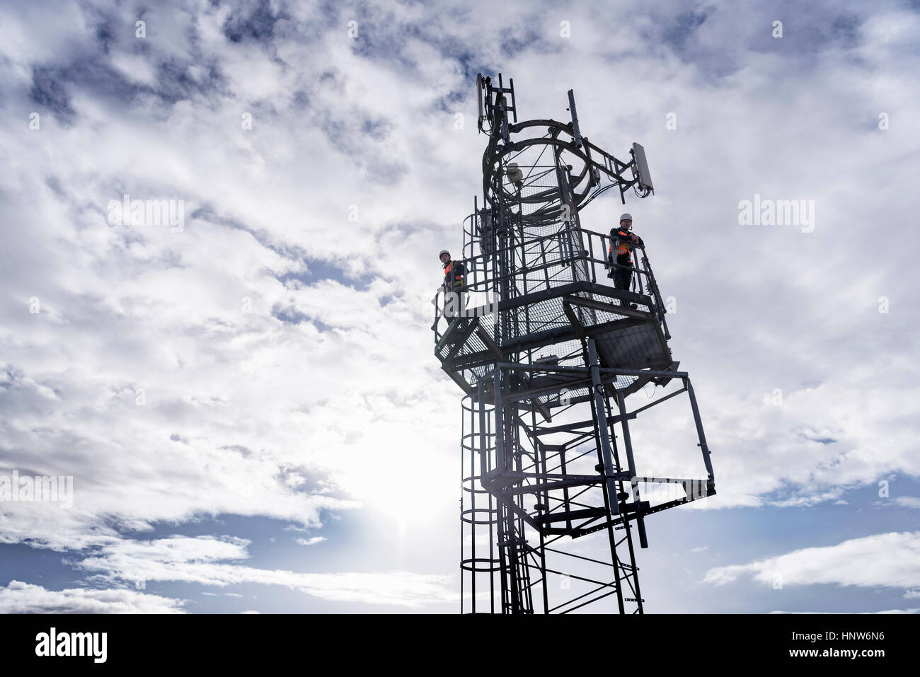 Transmission tower engineer hi-res stock photography and images - Alamy