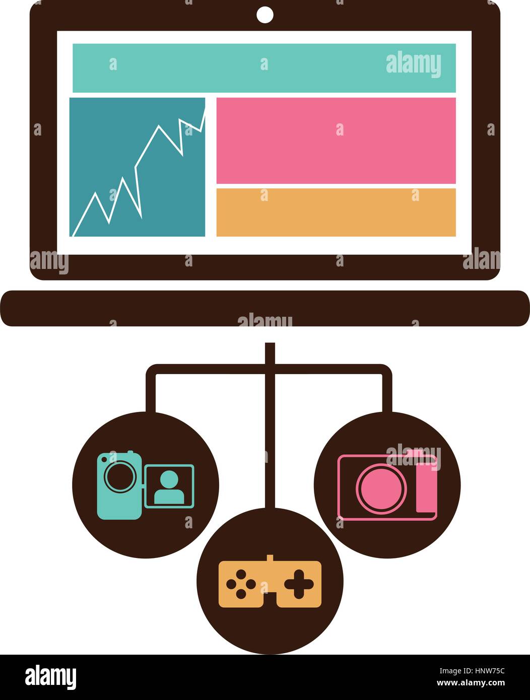 computer database server icon stock, vector illustration design Stock ...