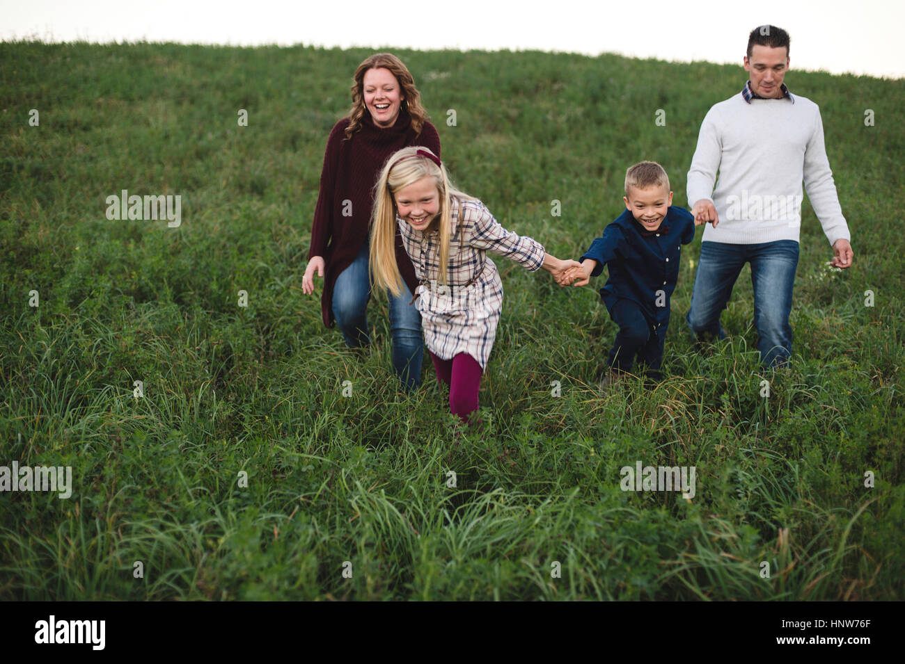 Family child on hands hi-res stock photography and images - Alamy