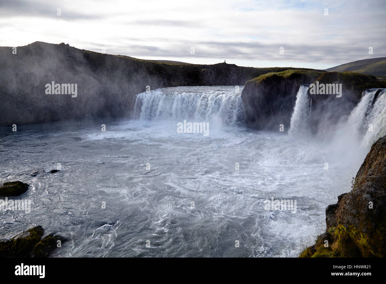 Landscape view of waterfalls, Iceland Stock Photo - Alamy